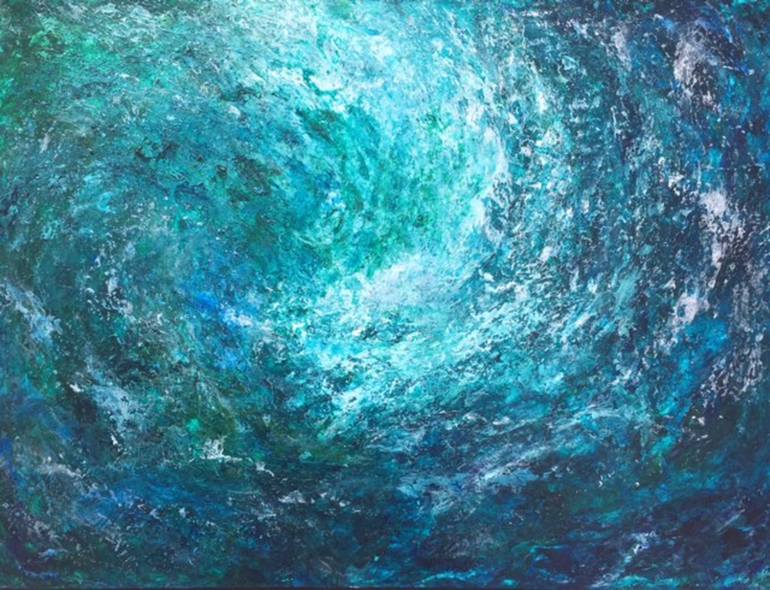 Malachite Momentum Painting by Diane Rieger | Saatchi Art