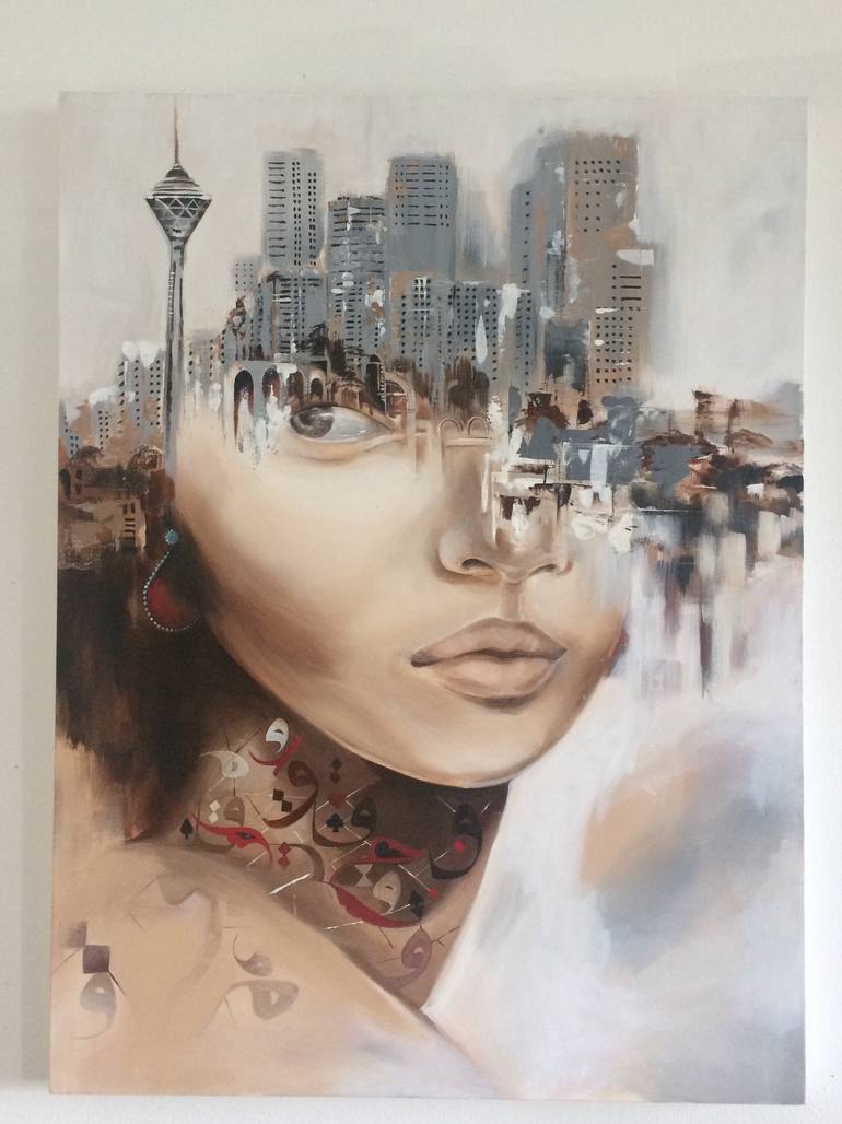 Tehran Painting by Moon Design | Saatchi Art