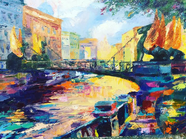 Embankment Painting by Nicole Degtyar | Saatchi Art