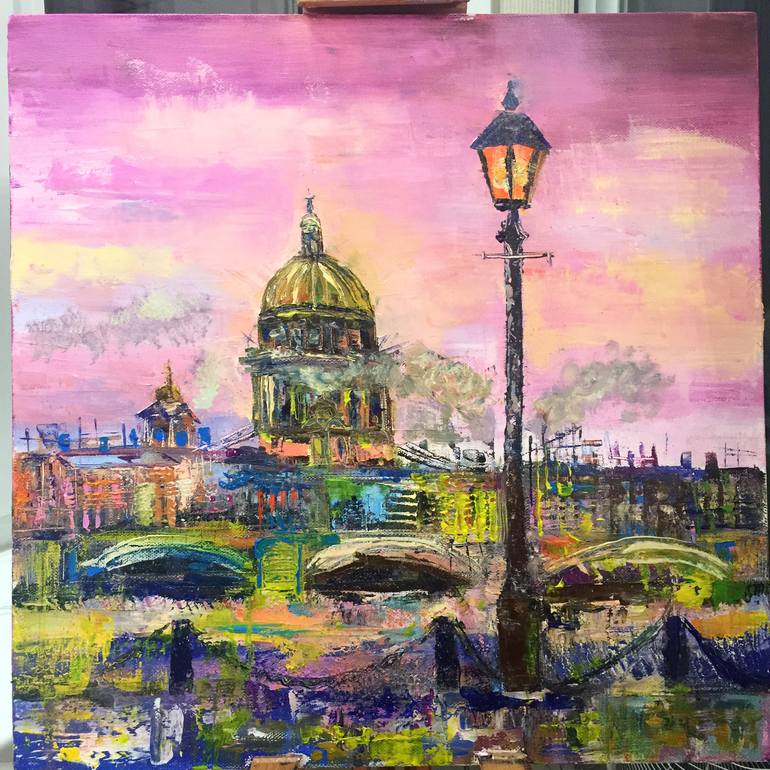 Miracles in Saint-Petersburg Painting by Nicole Degtyar | Saatchi Art