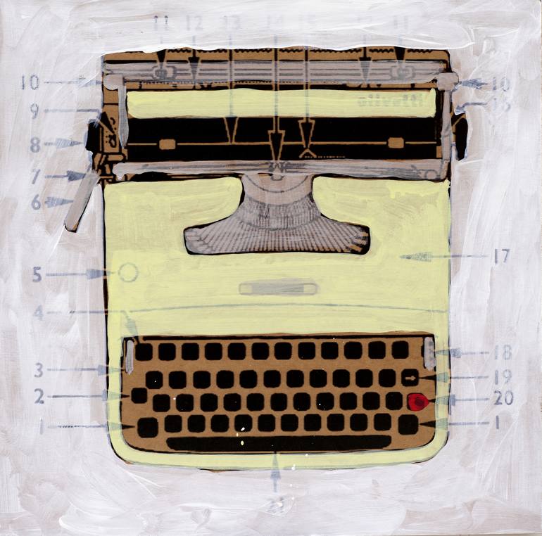 Lettera 22 Painting by M CAT | Saatchi Art