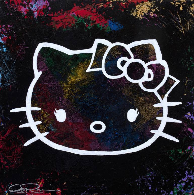 Hello Kitty III Painting by Guy B Roames | Saatchi Art