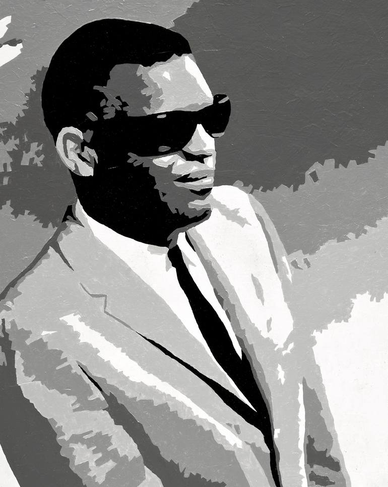 Ray Charles Painting by Guy B Roames | Saatchi Art