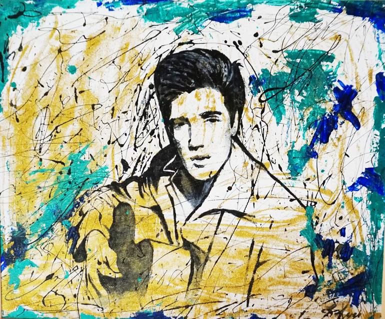 Elvis Painting by Daria Shtaldeker | Saatchi Art