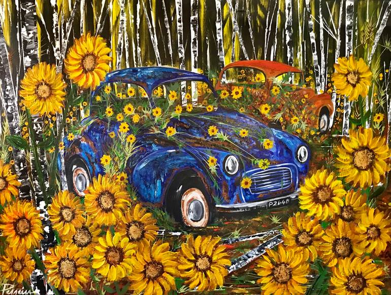 Morris Minor Painting by Nigel Perreira | Saatchi Art