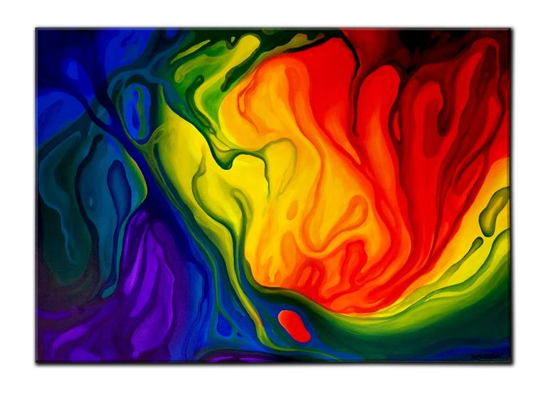 COLOUR BLOWN Painting by Kate Challinor | Saatchi Art