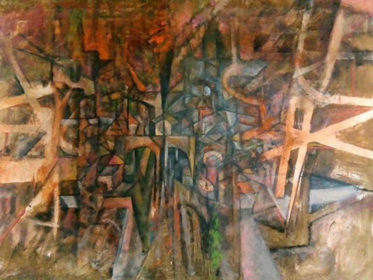 city of dreams 2 Painting by Arturo Del Rio Rodriguez | Saatchi Art