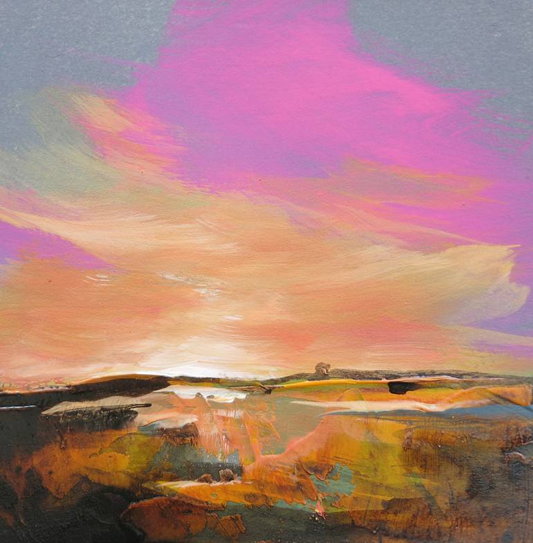 Prairie glow Painting by Doris Charest | Saatchi Art