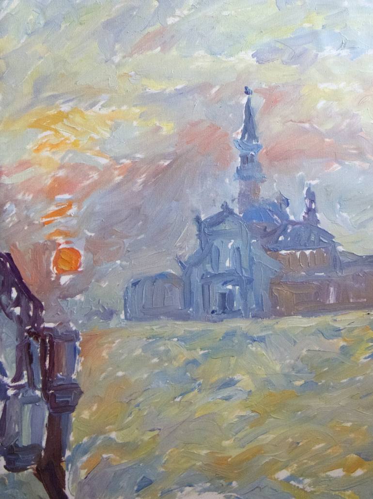 Sunrise on the Canal Painting by Kate Butler | Saatchi Art