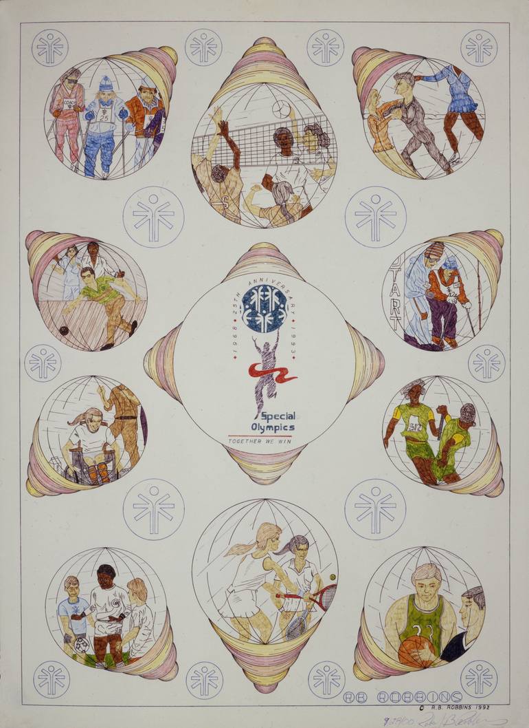 Special Olympics Poster Drawing by Robert Robbins | Saatchi Art