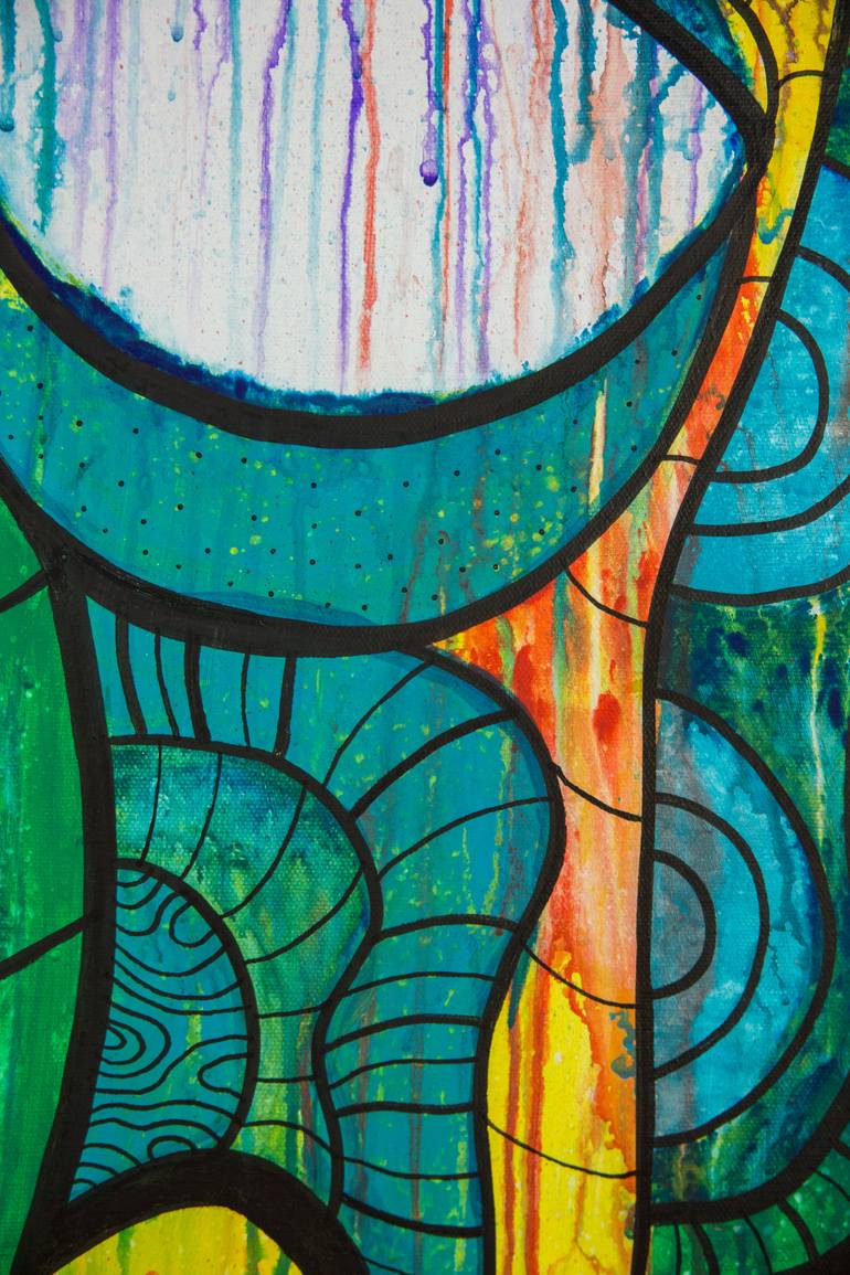 Ernie Technicolor Painting by Christopher Eldred | Saatchi Art