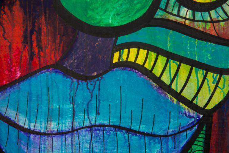 Ernie Technicolor Painting by Christopher Eldred | Saatchi Art