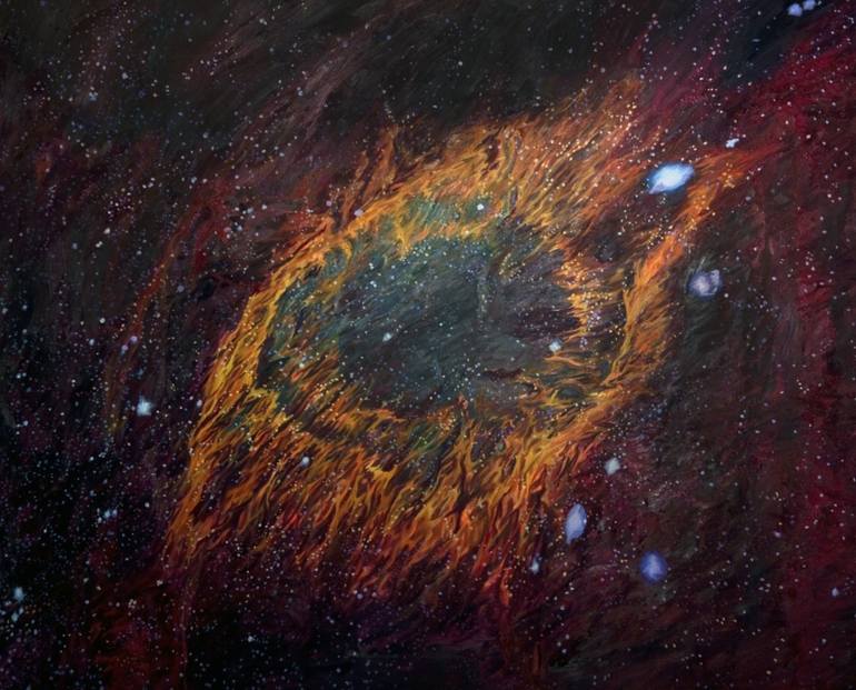 Helix Nebula Painting by Simon Parry | Saatchi Art