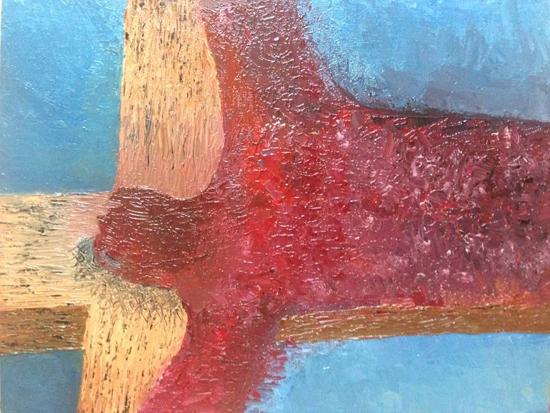 Crucified christ looking up to the father in heaven before dying ...