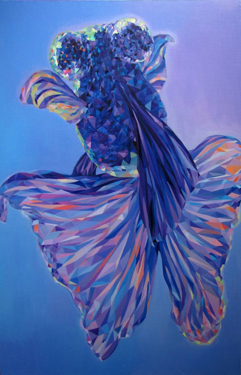 goldfish-elegant Painting by Jing Zhang | Saatchi Art