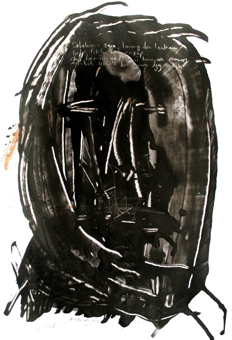 Faceless #4 Painting by Rusta Zali | Saatchi Art