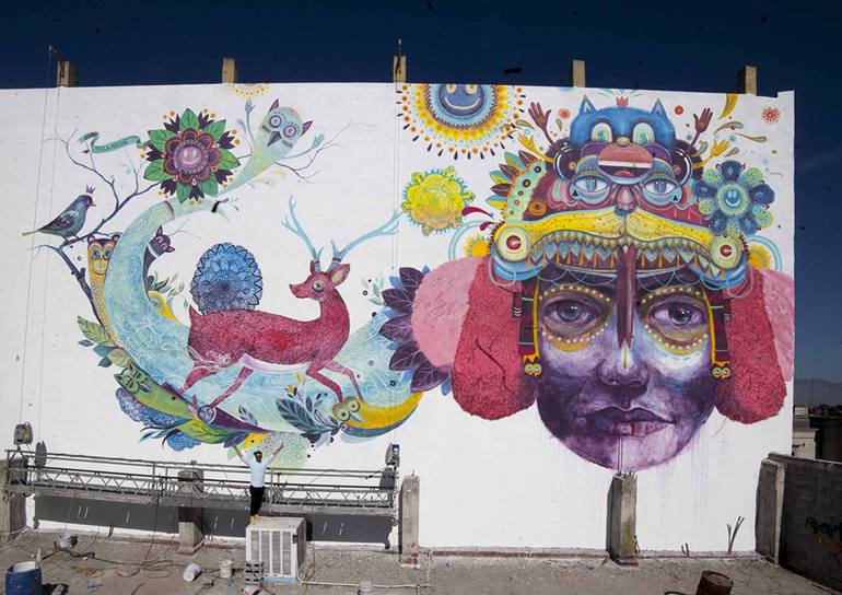 Saltillo Warrior Painting by Jorge Tellaeche | Saatchi Art