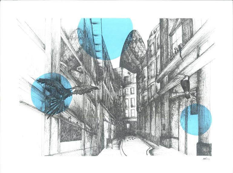 unnatural environments Drawing by Rodrigo Mota | Saatchi Art