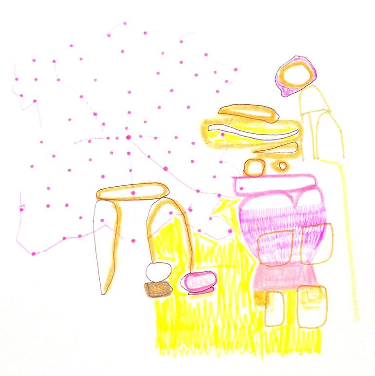 Erasers and Spots Drawing by Fiona Beveridge | Saatchi Art