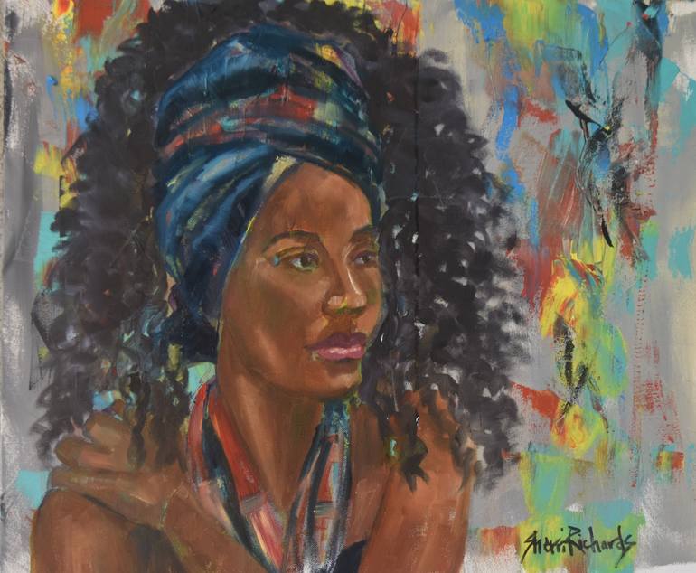 That Knowing Look Painting by Sherri Richards | Saatchi Art