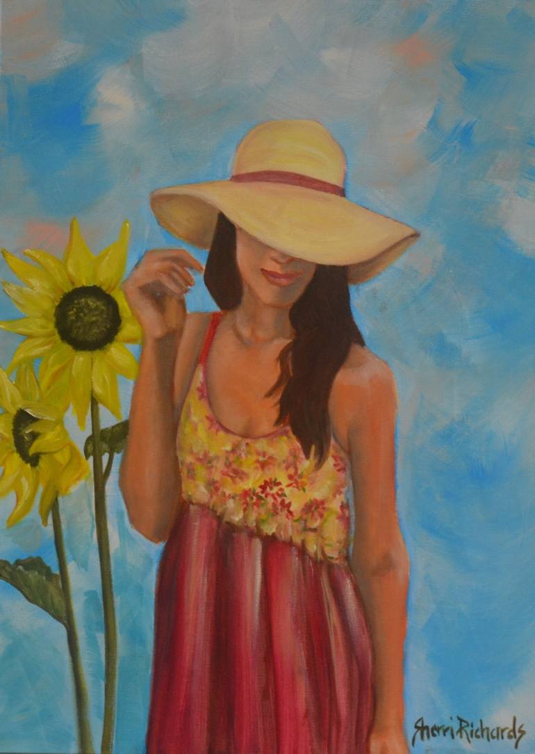 Summer Sunflowers Painting by Sherri Richards | Saatchi Art