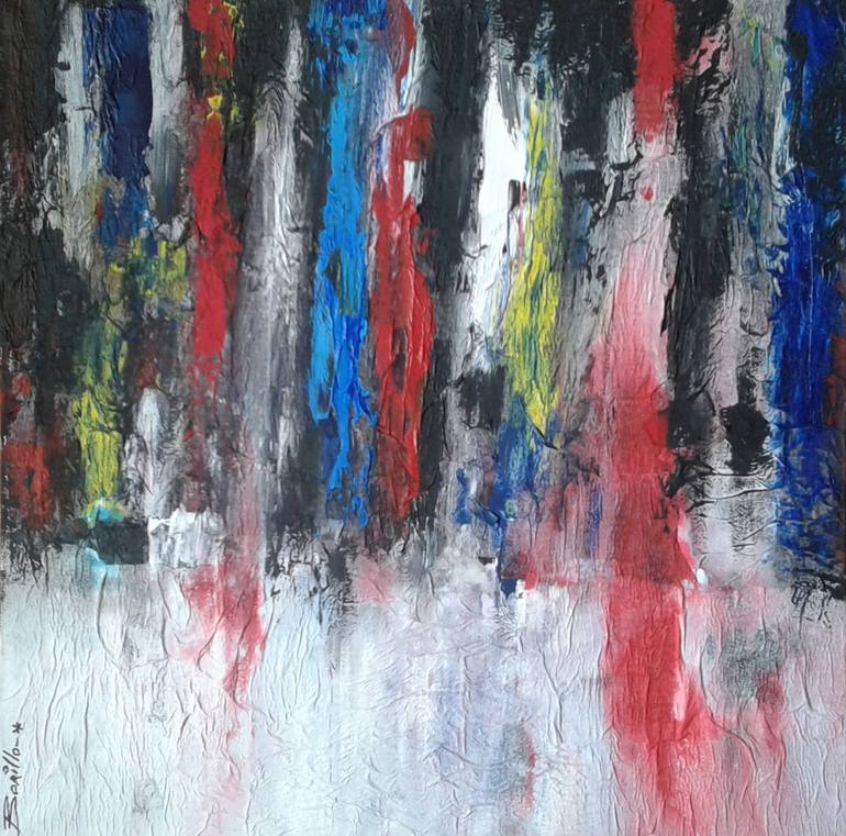 Painted forest Painting by Alfonso Borillo | Saatchi Art