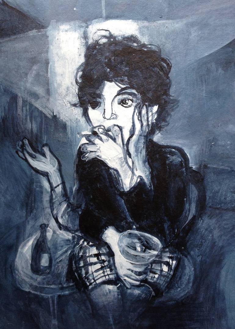 The story of Katja S. Painting by Only Alphabetic Characters | Saatchi Art
