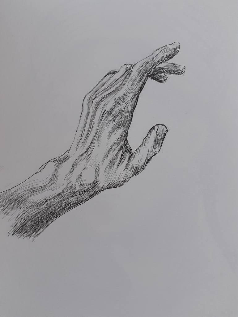 Touch of Grace Drawing by George Samuel | Saatchi Art