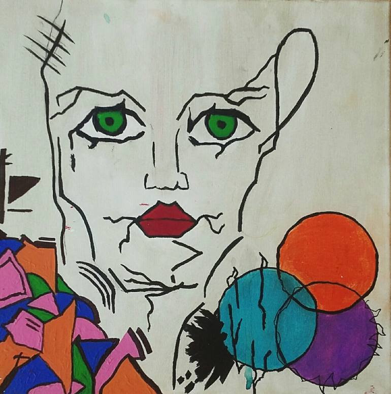 sally's eyes Painting by Eimear Harkin | Saatchi Art