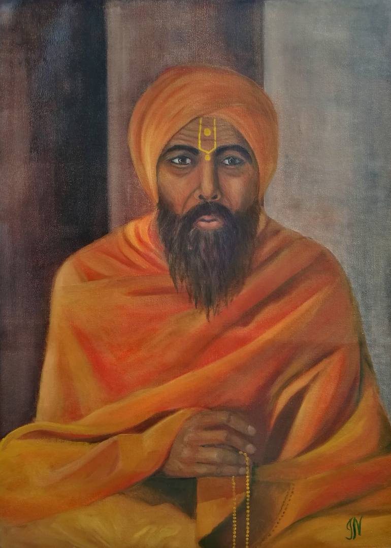 Portrait - Counting your prayers Painting by Jyotsna Bhole | Saatchi Art