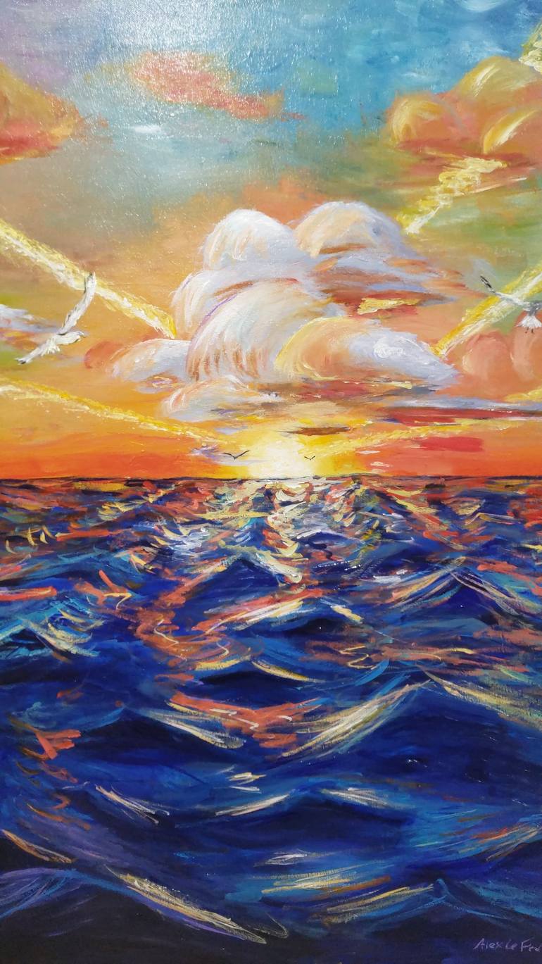 A Bright Future Painting by Alexander Le Fevre | Saatchi Art