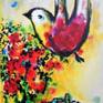 The Bird 2 (after Marc Chagall) Painting by Haelyn Y | Saatchi Art
