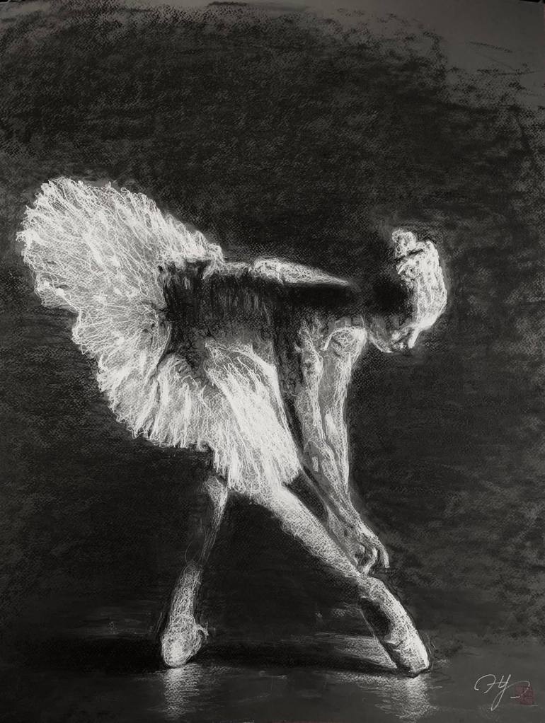 Dancer #76 Drawing by Haelyn Y | Saatchi Art