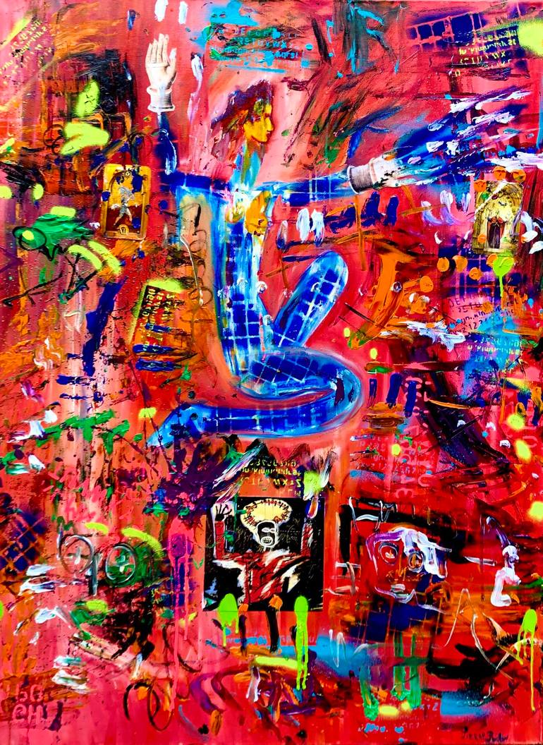 Meeting and Passing Painting by Pierre Poulin | Saatchi Art