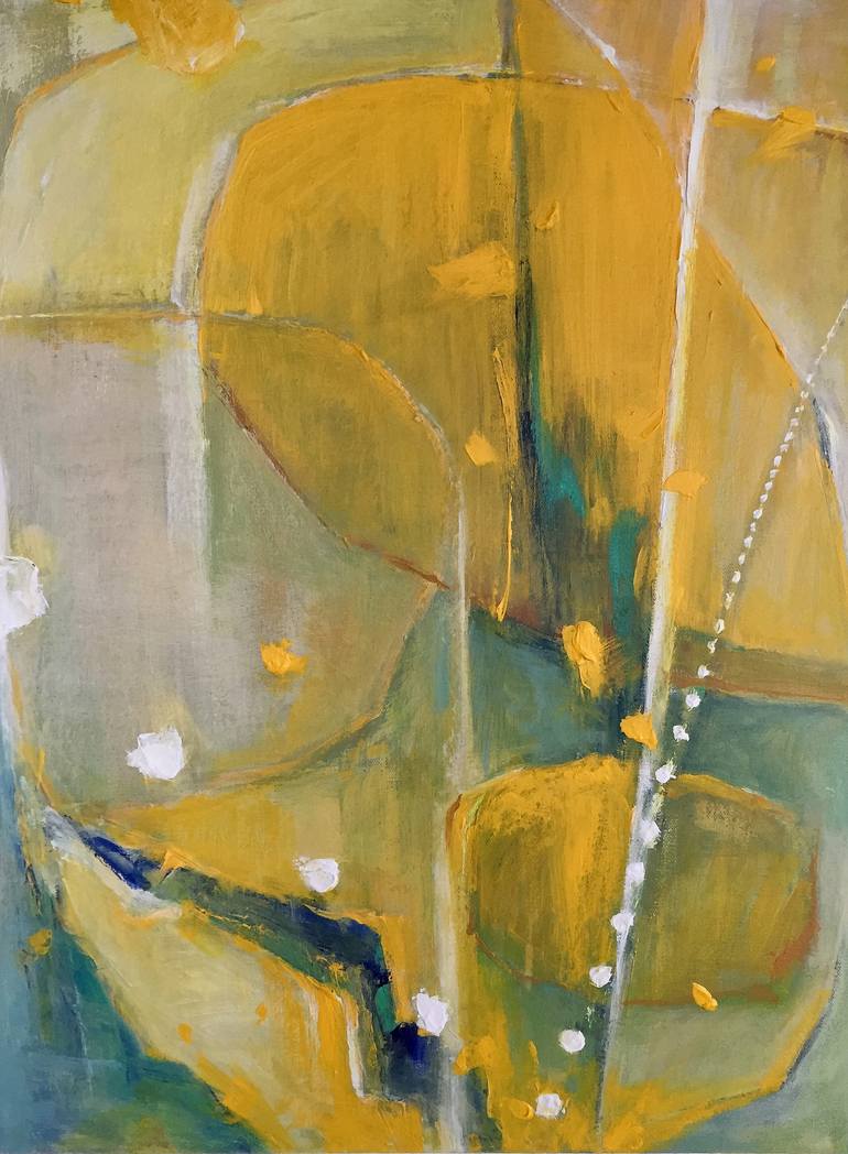 Golden Chasm Painting by Jae Schalekamp | Saatchi Art