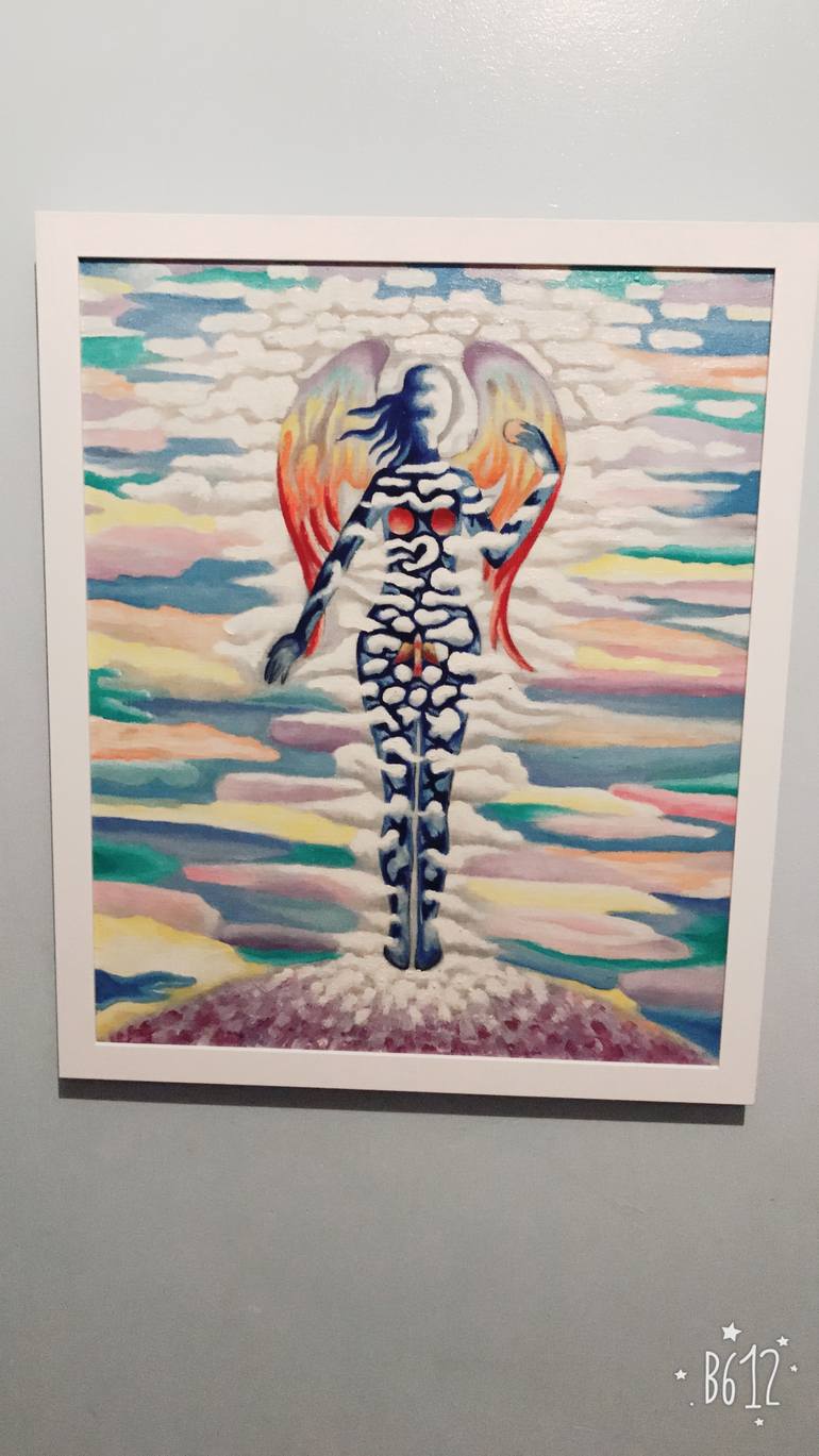 Angel of spring Painting by Moni Muqimi | Saatchi Art