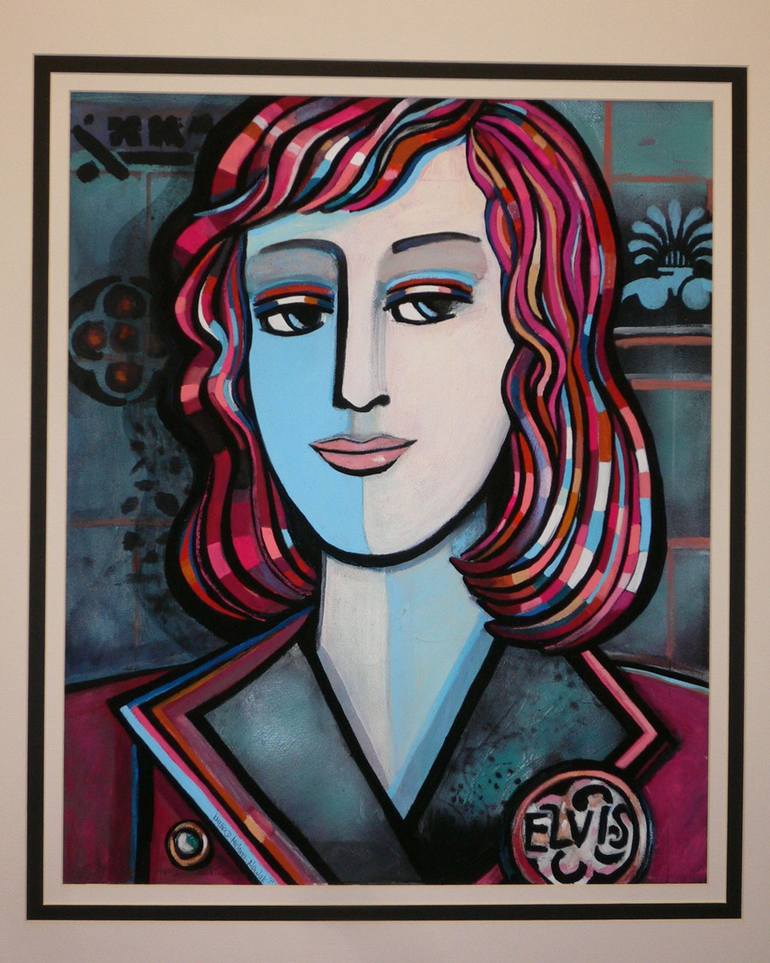 Portrait Of Eileen Lawson Painting by Krysia Michna-nowak | Saatchi Art