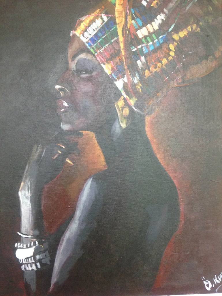 black beauty Painting by Ozlem Kuy | Saatchi Art