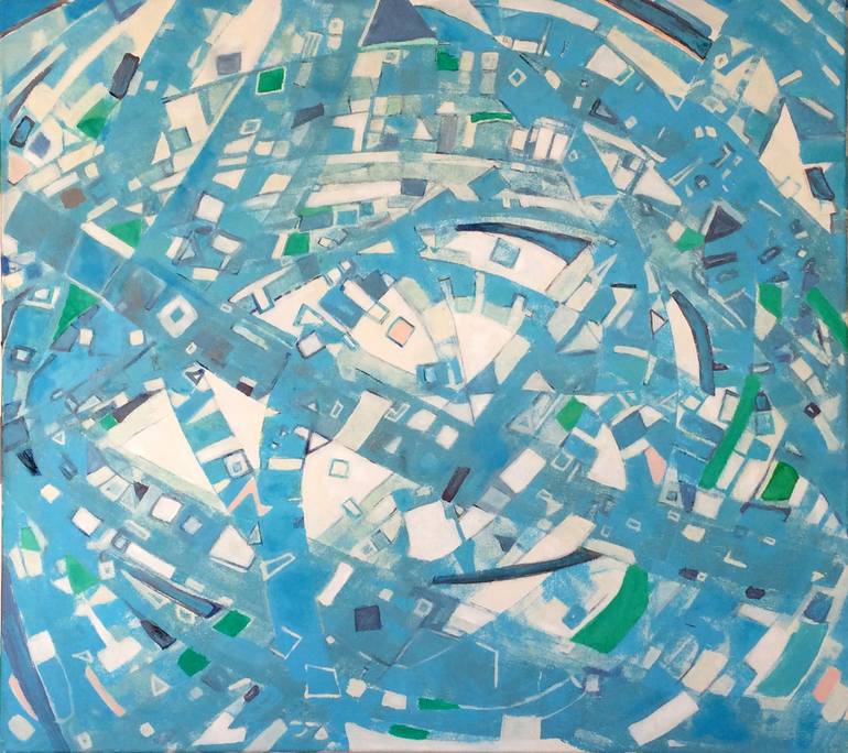 Blue strategy Painting by Joanna Stein | Saatchi Art