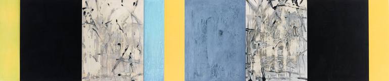 Flag on the Bridge Painting by Larry Silver | Saatchi Art