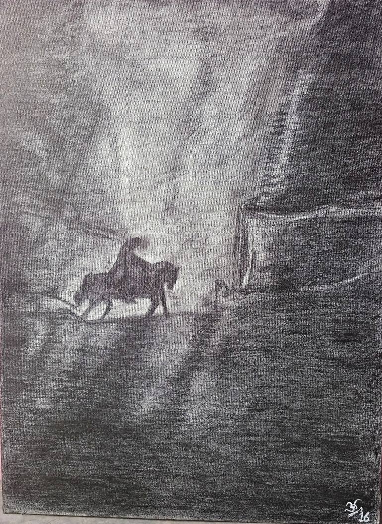 Lightness And Darkness Of Life Drawing by Anugrah Mishra | Saatchi Art