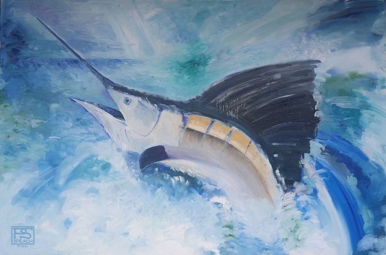 Big Fish Story Painting by Peter Speach | Saatchi Art