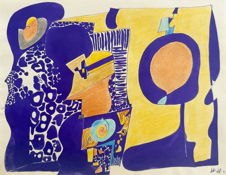 Watching TV '66 Drawing by Alin Vonica | Saatchi Art
