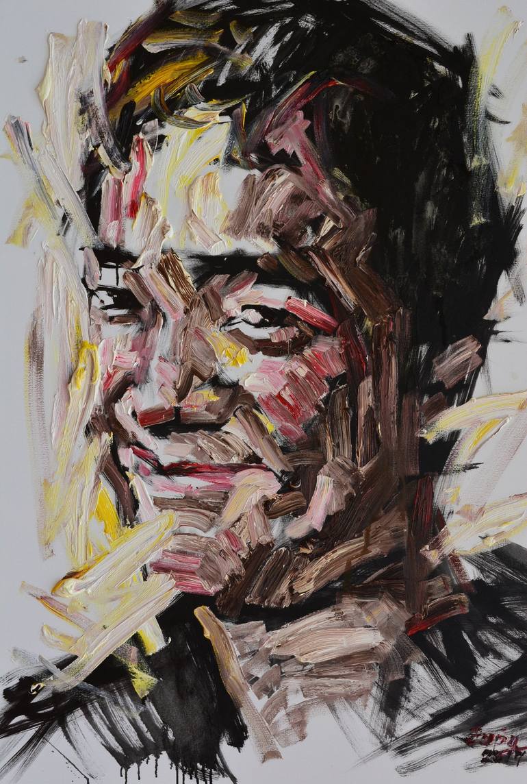 Portrait of Alexander Hong Zeng Painting by Luping Zeng | Saatchi Art