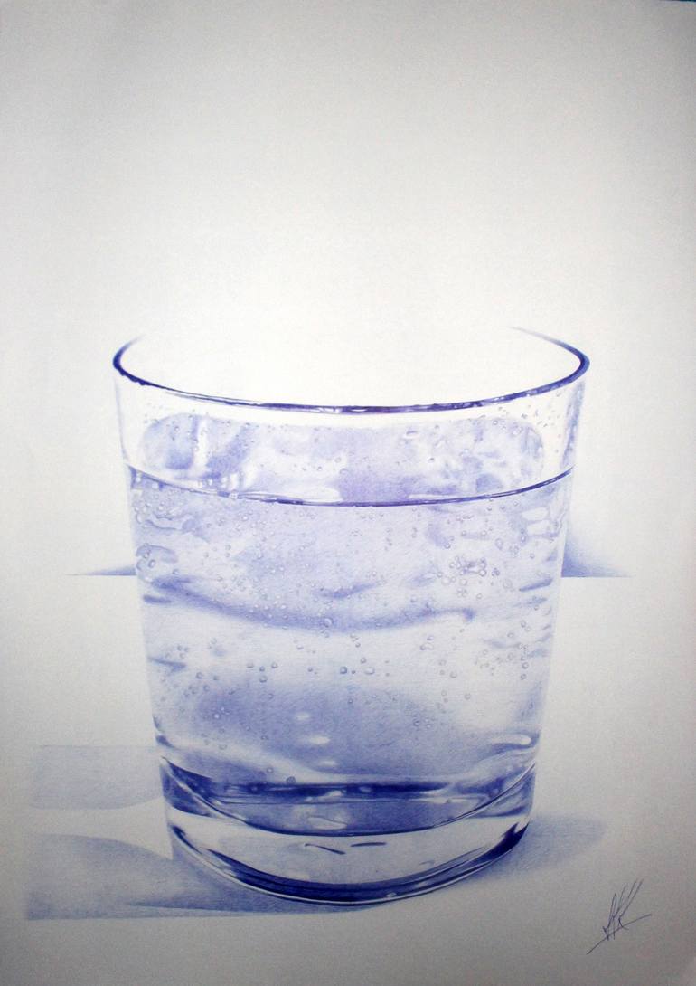 Irn Bru: Small Glass Drawing by Andrew Kennedy | Saatchi Art