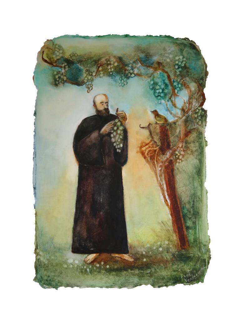 Komitas Painting by Davit Nerkararyan | Saatchi Art