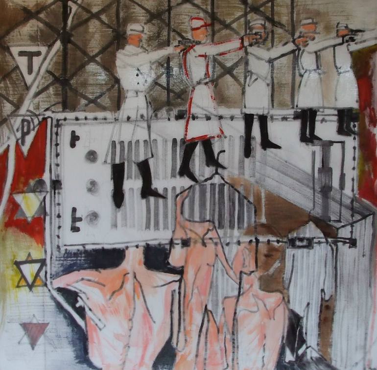 Concentration Camp Dachau Painting by Saif Osmani | Saatchi Art