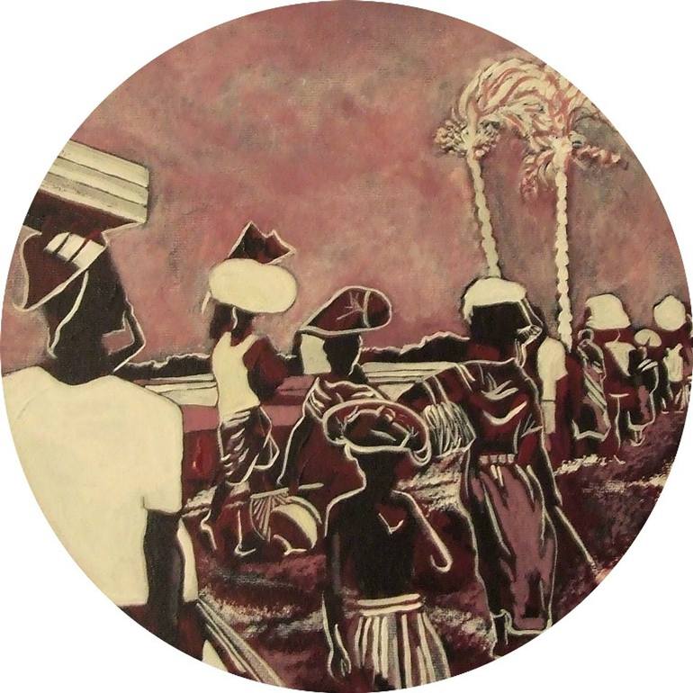 Refugees 1971 Painting by Saif Osmani | Saatchi Art