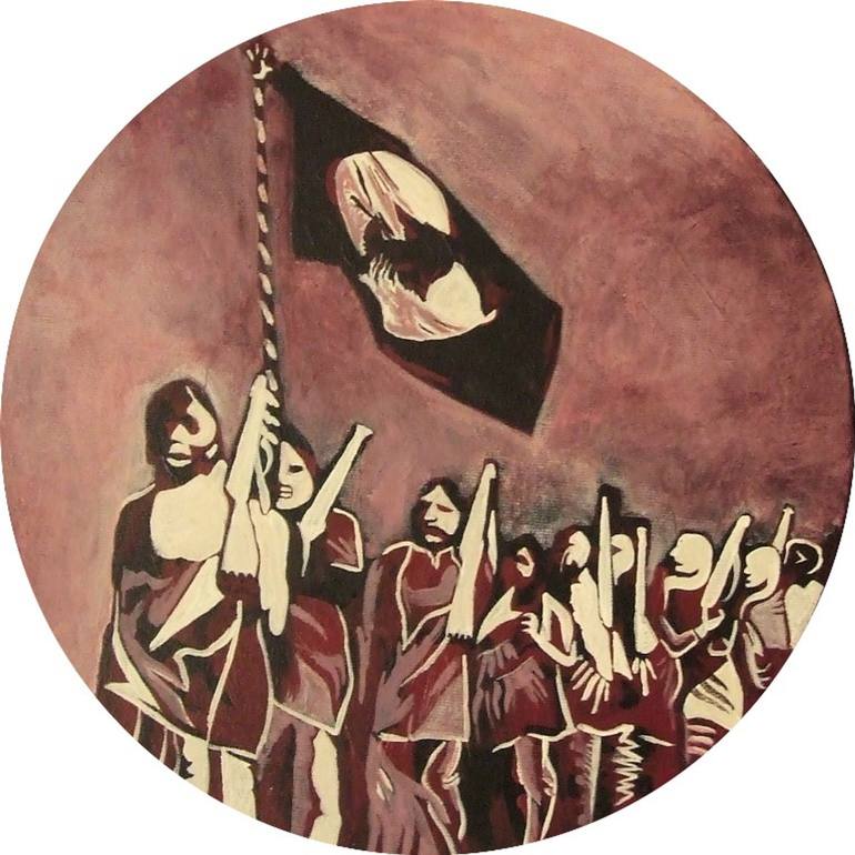 Women's March 1971 Painting by Saif Osmani | Saatchi Art