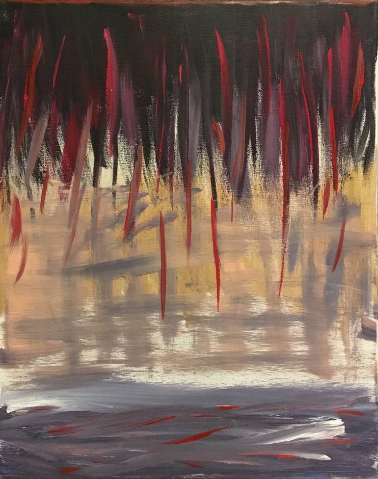 Bleeding Skies Painting by Alex Lockhart | Saatchi Art